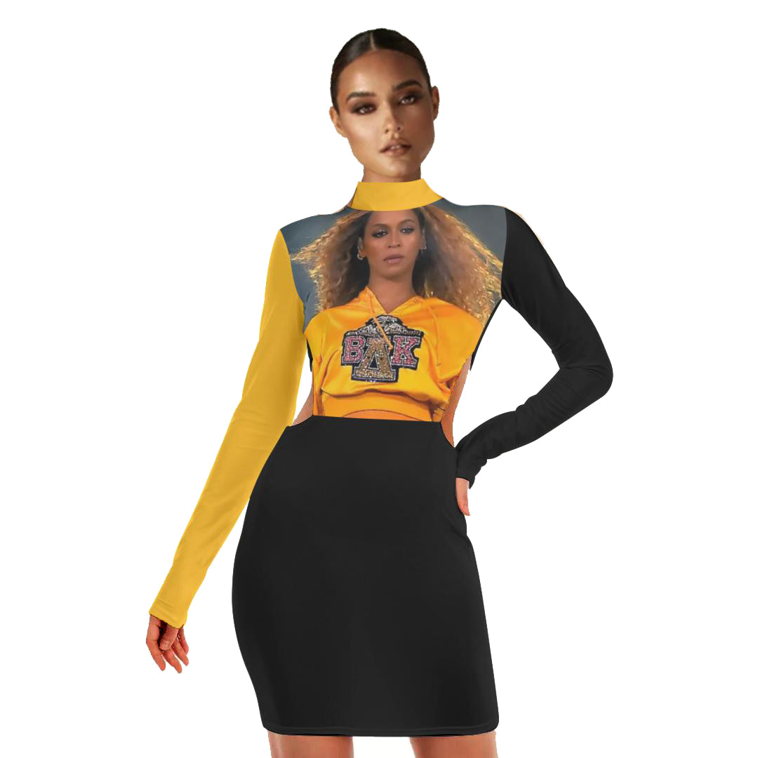 Lemonade 🍋 Women's Waist Hollow Hip Dress – Black-ASF Clothing